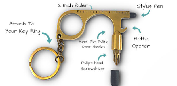 The #1 Best-Selling Multi-Functional Key Tools by Clean Access. Germ ...