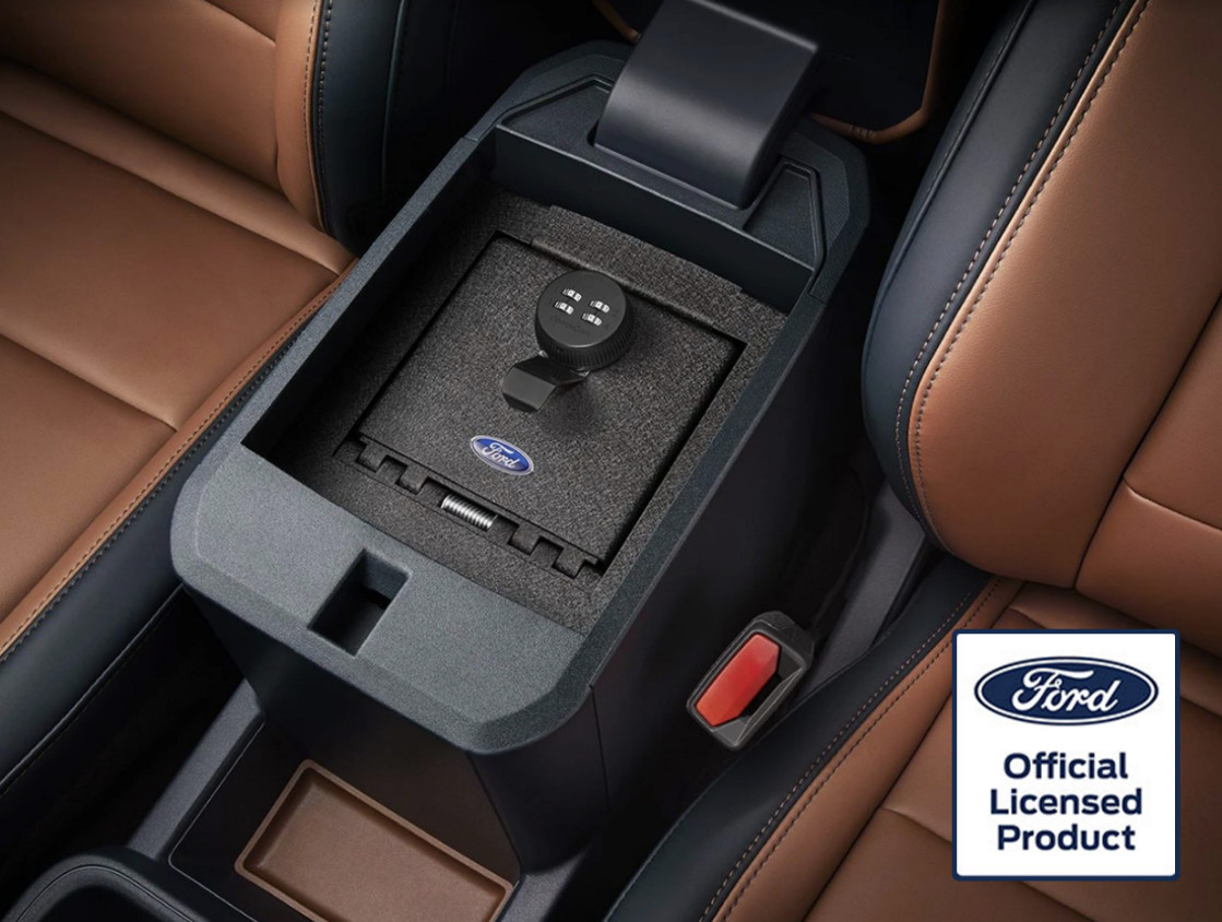 The CONSOLE VAULT The Ford Maverick safe is back in stock! Get one now ...