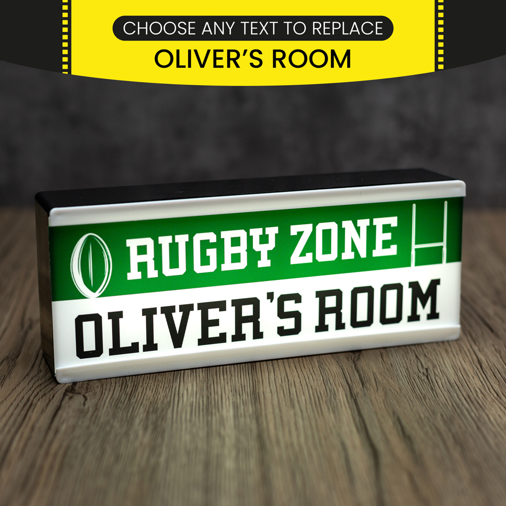 Personalised Room Light for Rugby fans (also for cricket and football ...